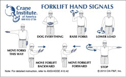 Forklift Hand Signal Card – Crane Institute of America