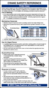 Crane Safety Reference Card – Crane Institute of America